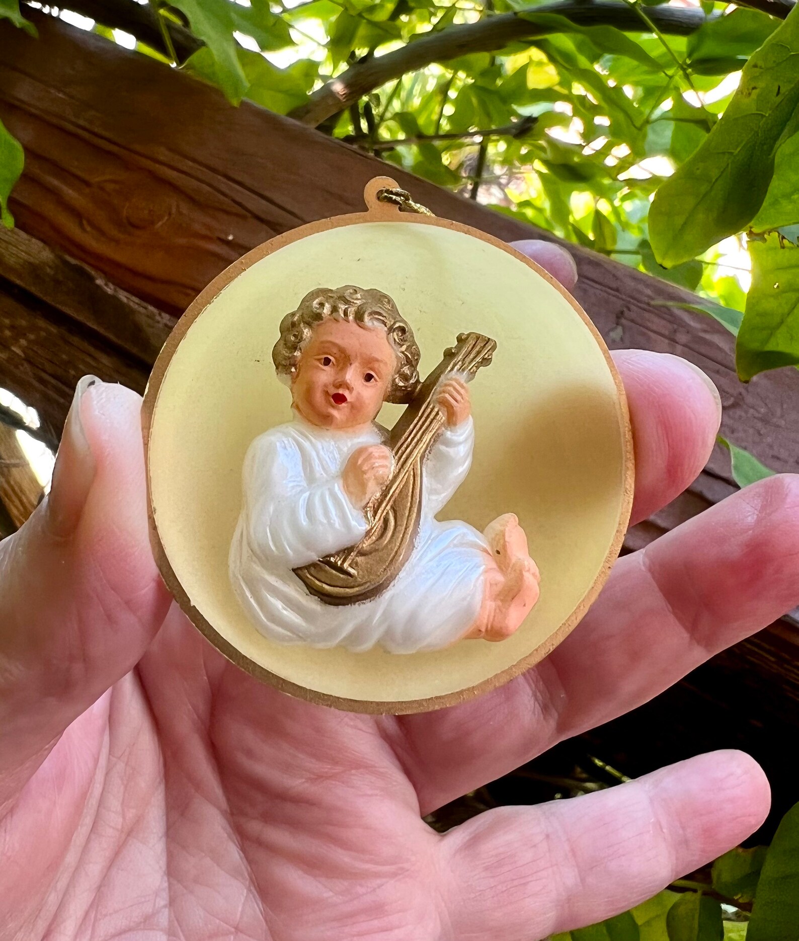Vintage MCM 1950 1960 Angel Christmas Ornament Plastic West Germany ...