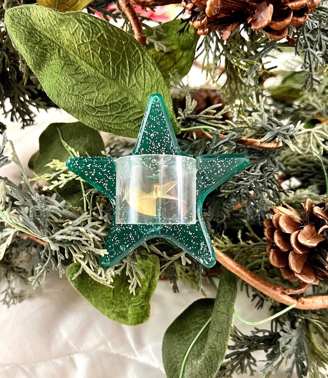 Vintage Spinner Twinkler Christmas Ornament Plastic Star MCM - Etsy