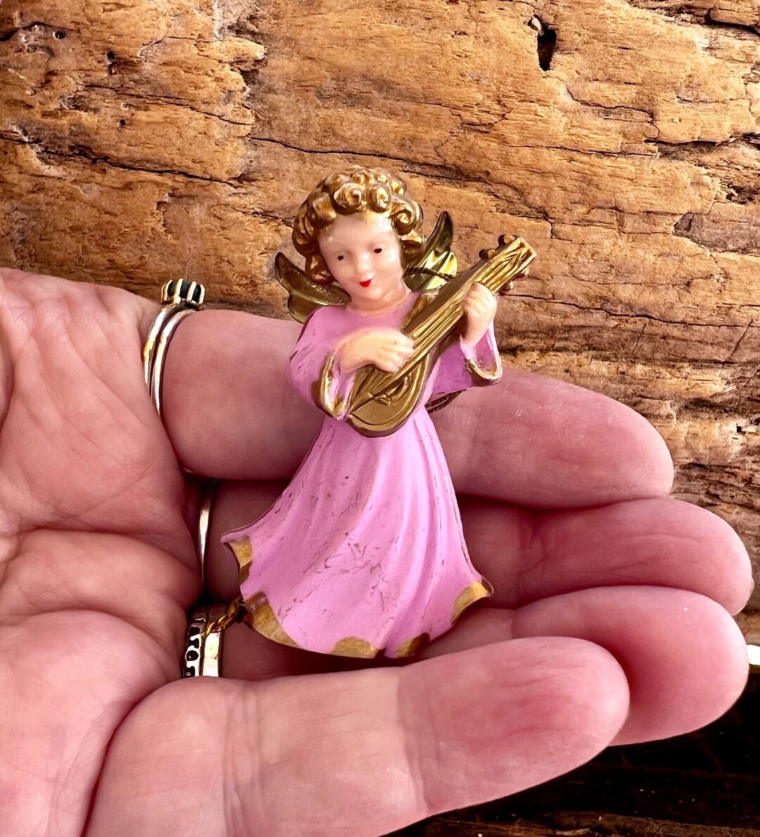Vintage West Germany Angel Christmas Ornament 1960 1970 Plastic ...