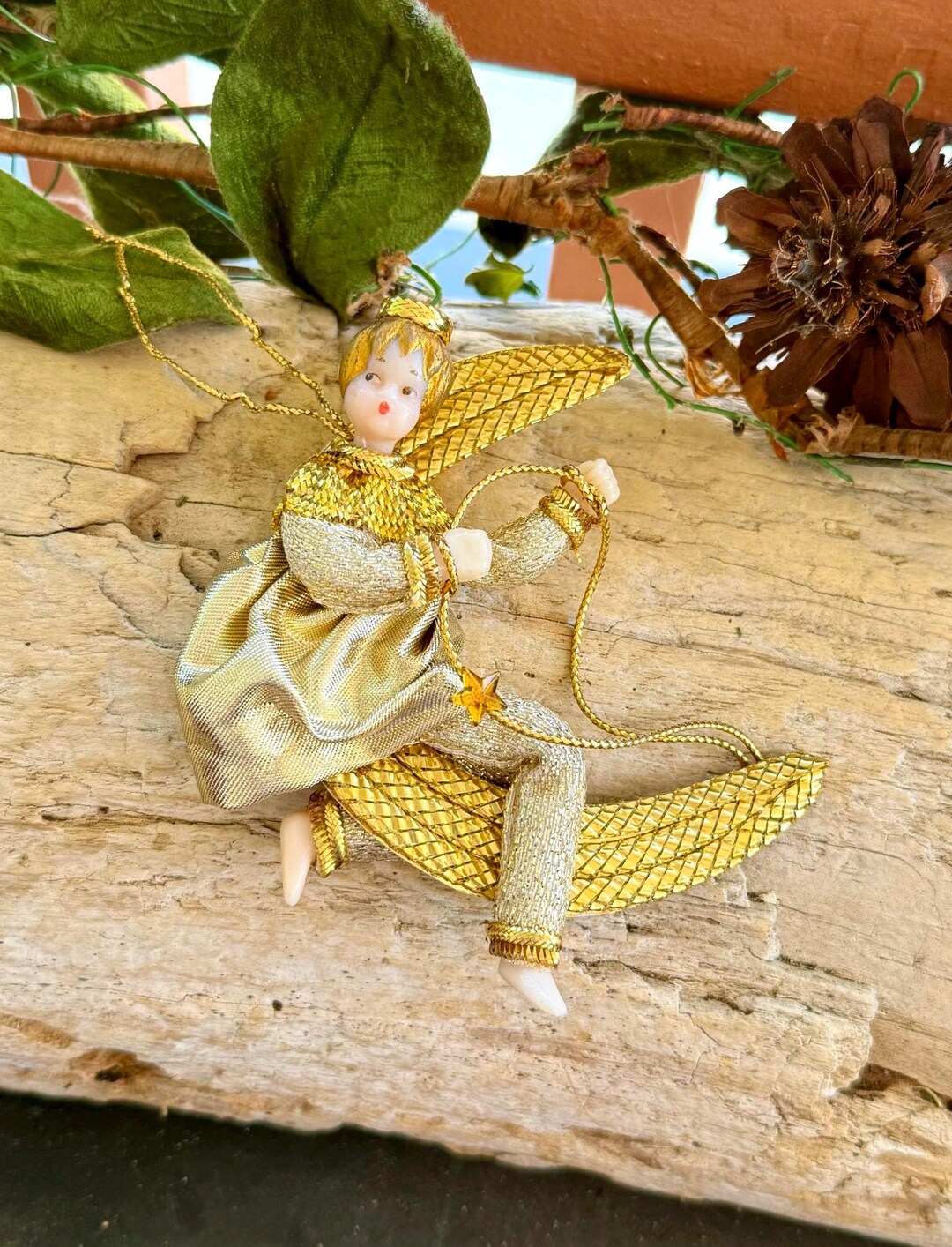 Vintage Koestel Girl Christmas Topper Ornament 1960 1970 West Germany ...