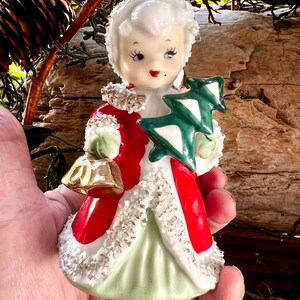 Vintage LEFTON Angel Christmas Bell 1950 MCM Retro Kitsch Angel ...
