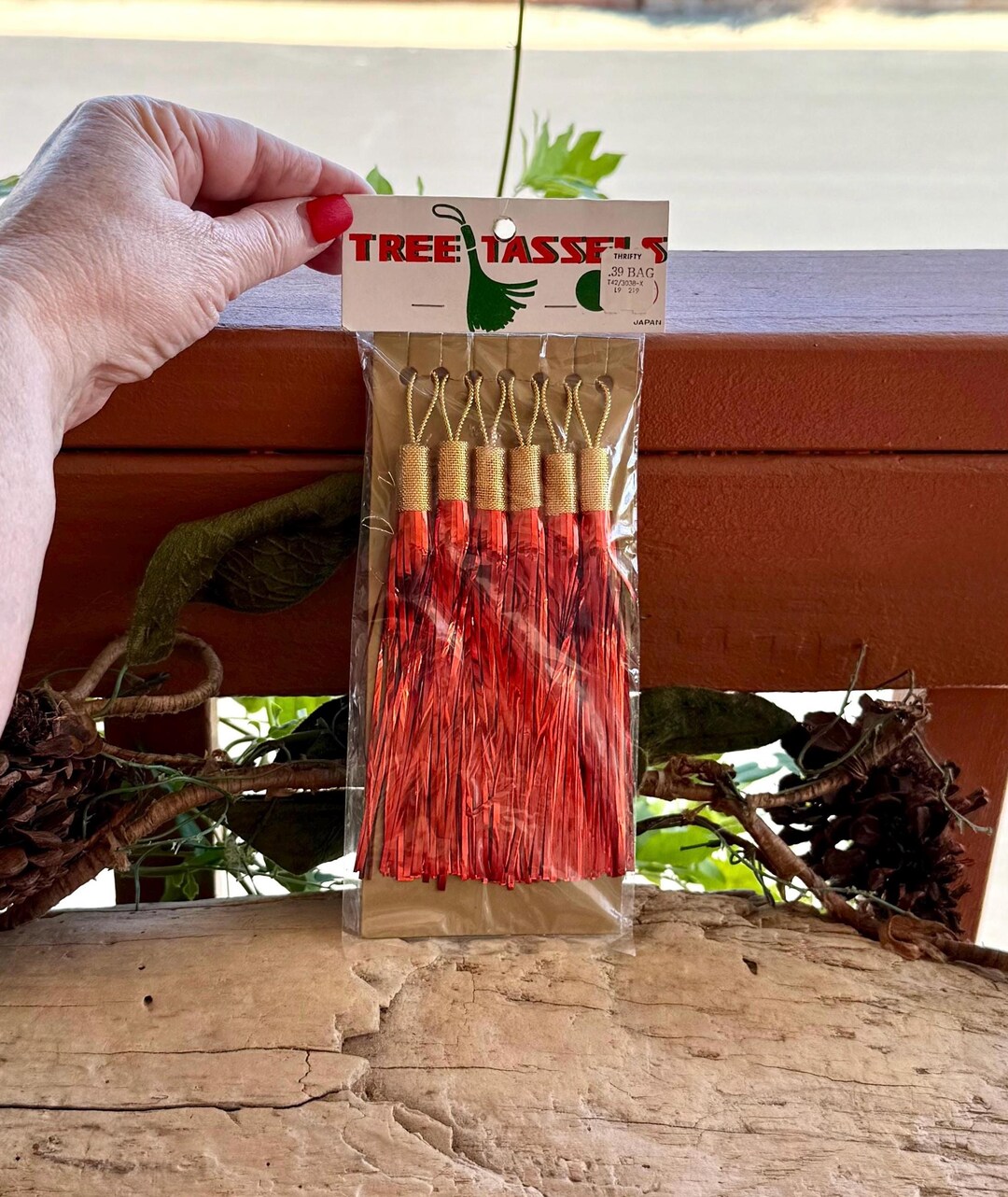 Vintage 1950 1960 Tinsel Tassel Christmas Ornament Mid Century Atomic ...