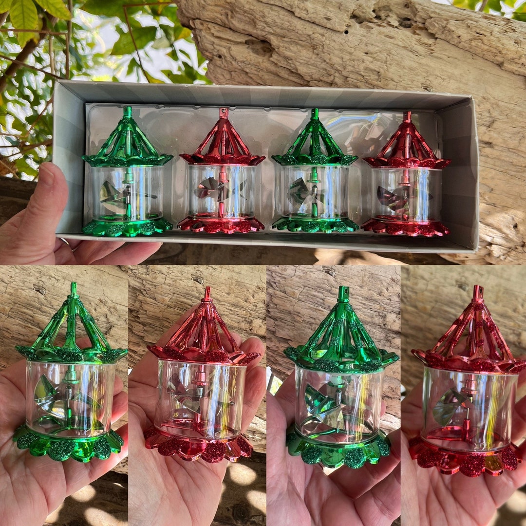 Vintage Twinkler Christmas Ornament Plastic Bird Cage MCM 1950 Retro ...