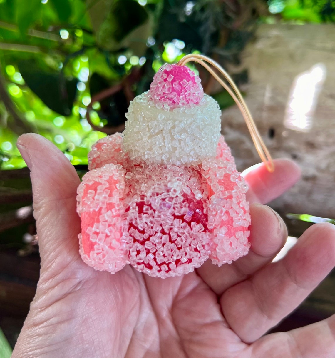 Vintage Candy Sugar Car Christmas Ornament MCM 1960 1970 Candy Gumdrop ...