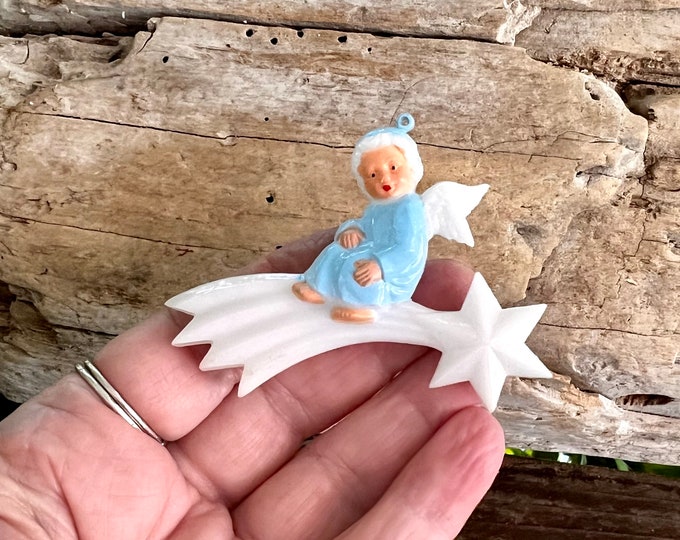 Vintage Angel Shooting Star Christmas Ornament 1940 1950 West Germany ...
