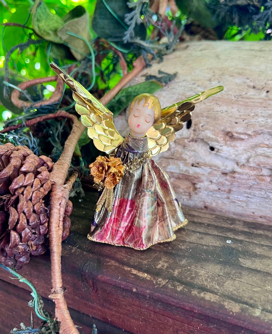 Vintage Koestel Angel Topper Angel Christmas Ornament MCM 1960 1970 ...