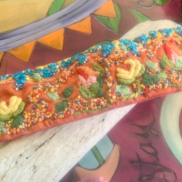 Embroidered Cuff - Etsy