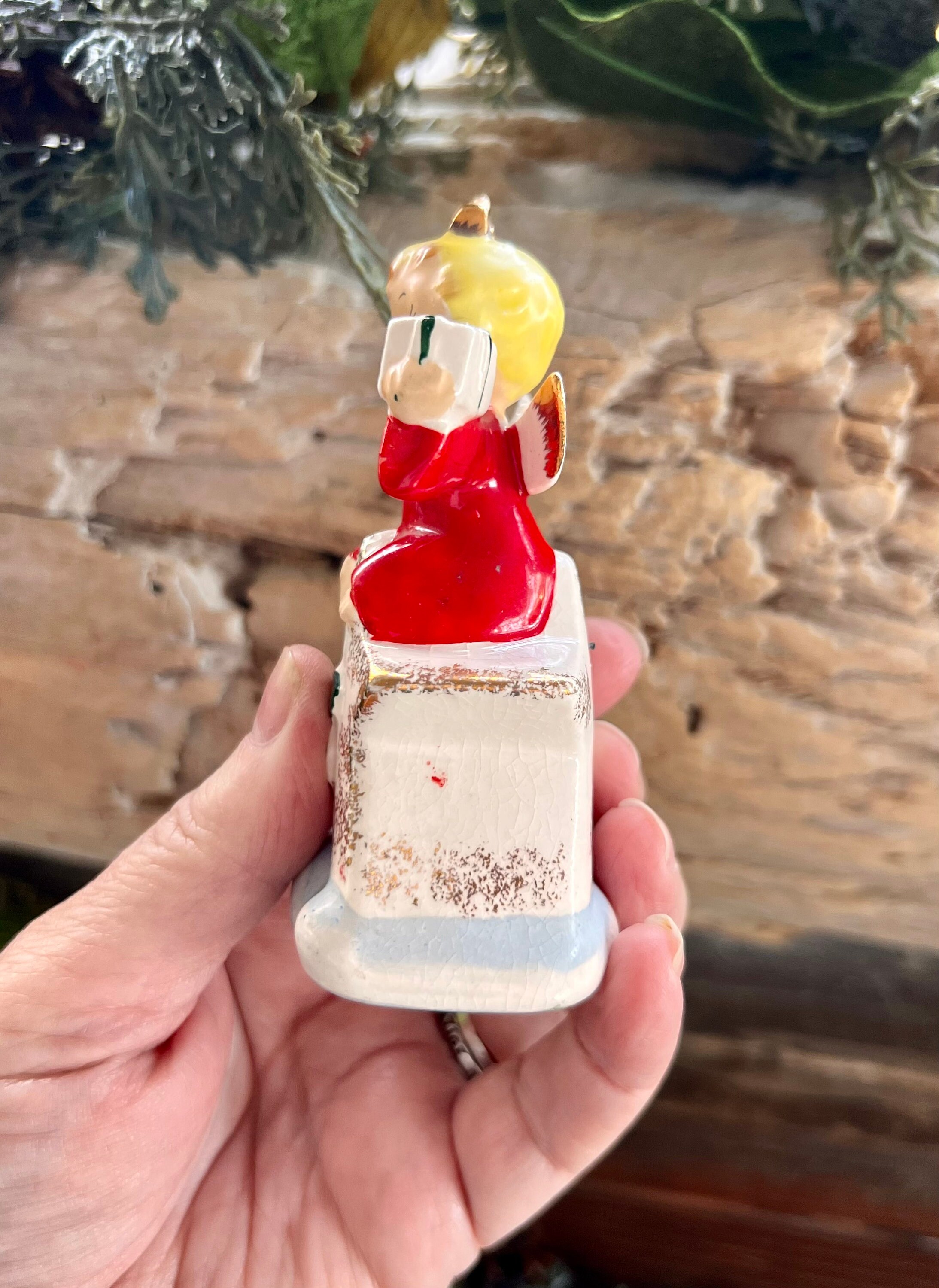 Vintage NAPCO Christmas Angel Star Bell Ornament 1950 1957 MCM Angel ...