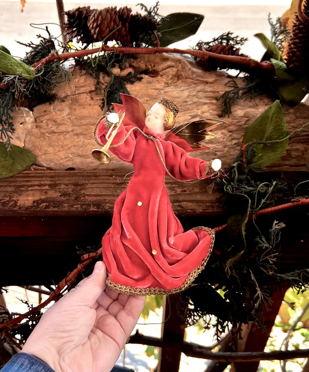 Vintage Angel Topper Angel Christmas Tree Topper 1960 1970 8 Western ...