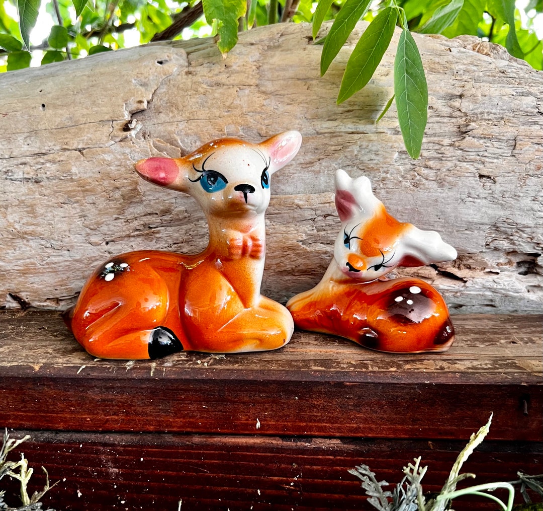 Vintage Anthropomorphic Deer Christmas Ceramic Retro Kitsch Deer ...