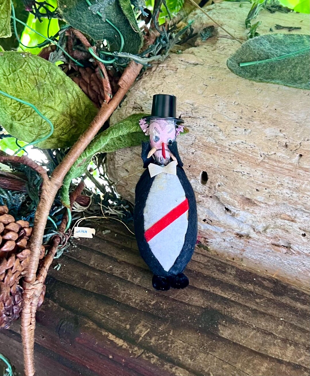 Vintage Spun Cotton Vampire Halloween Ornament MCM 1950 Dracula Vampire ...
