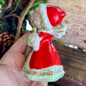 Vintage LEFTON Angel Christmas Bell Angel Gift Ornament 1950 MCM ...