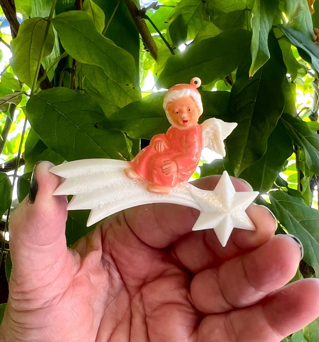 Vintage West Germany Angel Shooting Star Christmas Ornament 1940 1950 ...