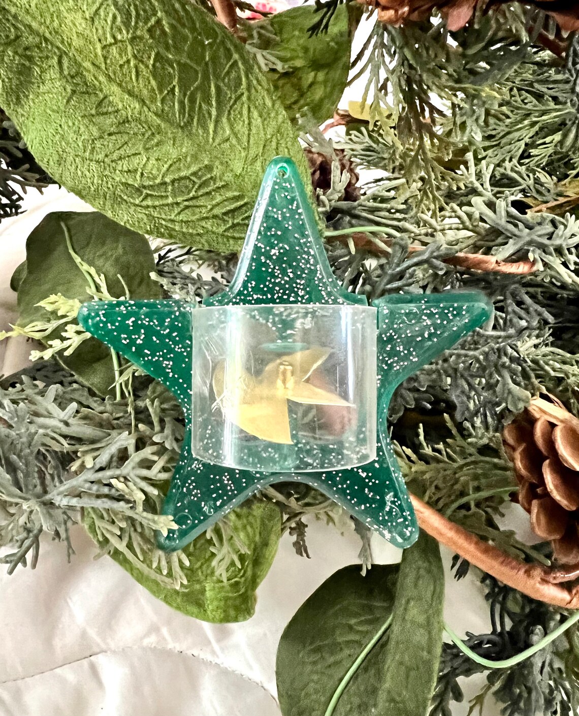 Vintage Spinner Twinkler Christmas Ornament Plastic Star MCM - Etsy