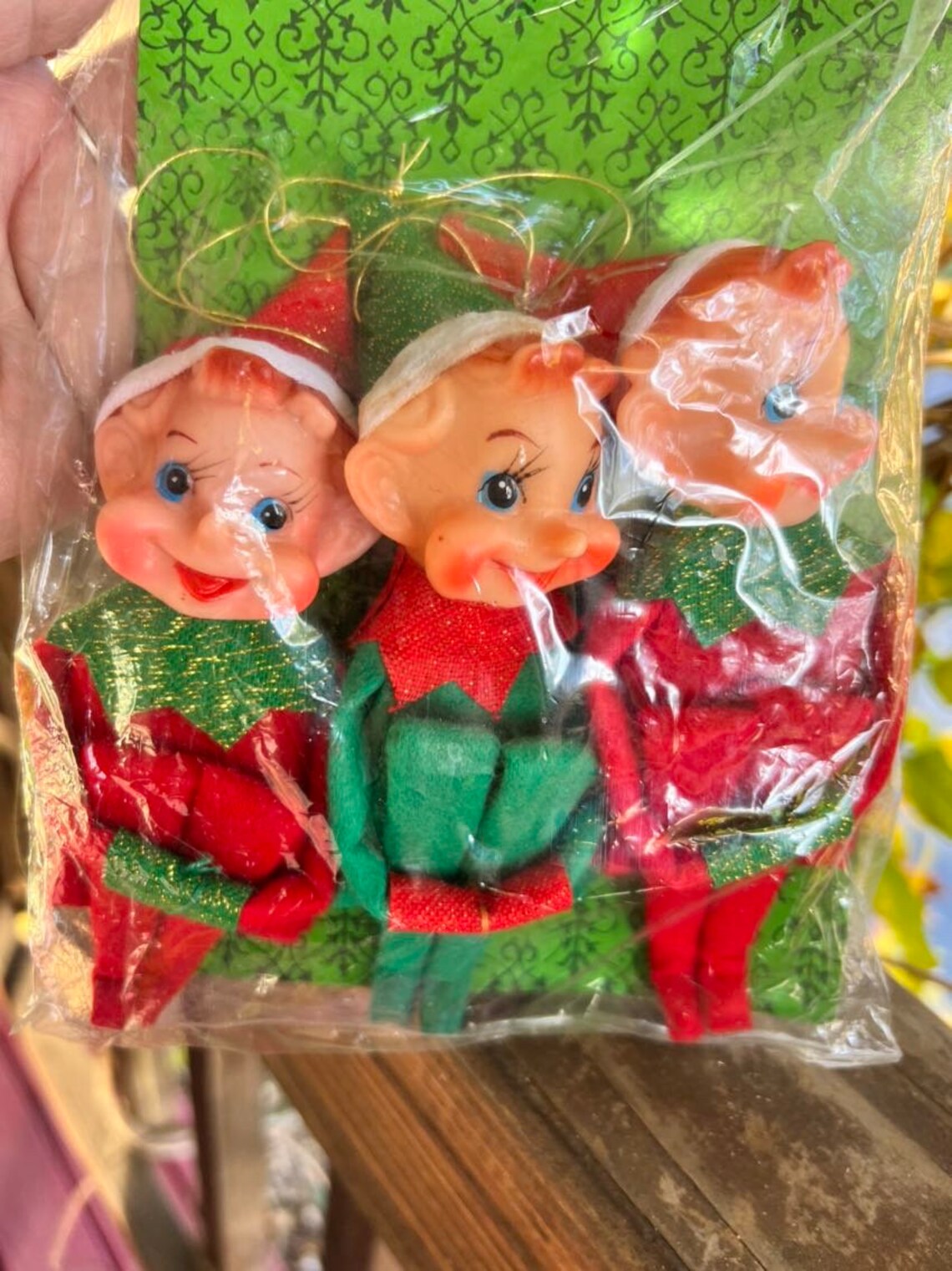 Vintage Delta Knee Hugger Elf Pixie Plastic Christmas Ornament - Etsy