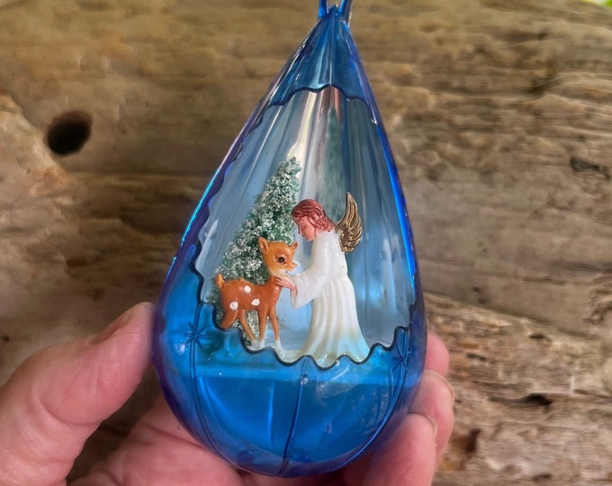 Jewelbrite Angel Deer Fawn Ornament Vintage Angel Deer Christmas ...