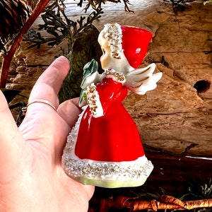 Vintage LEFTON Angel Christmas Bell 1950 MCM Retro Kitsch Angel ...