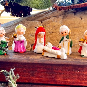 Vintage Napco Mary Joseph Baby Jesus Wisemen Figurines Nativity ...