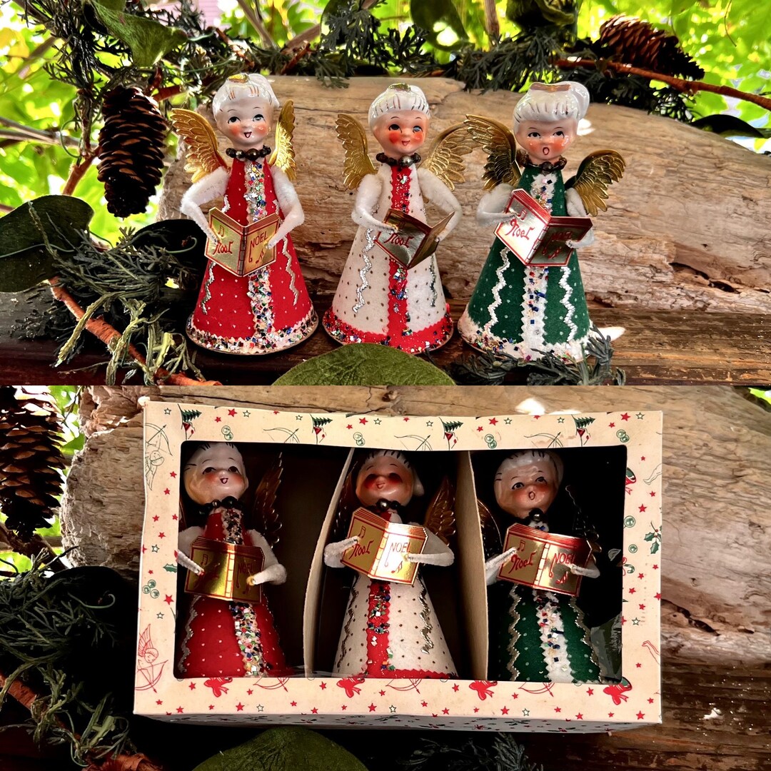 Vintage Angel Christmas Ornament Retro Kitsch 1950 MCM Holt Howard ...