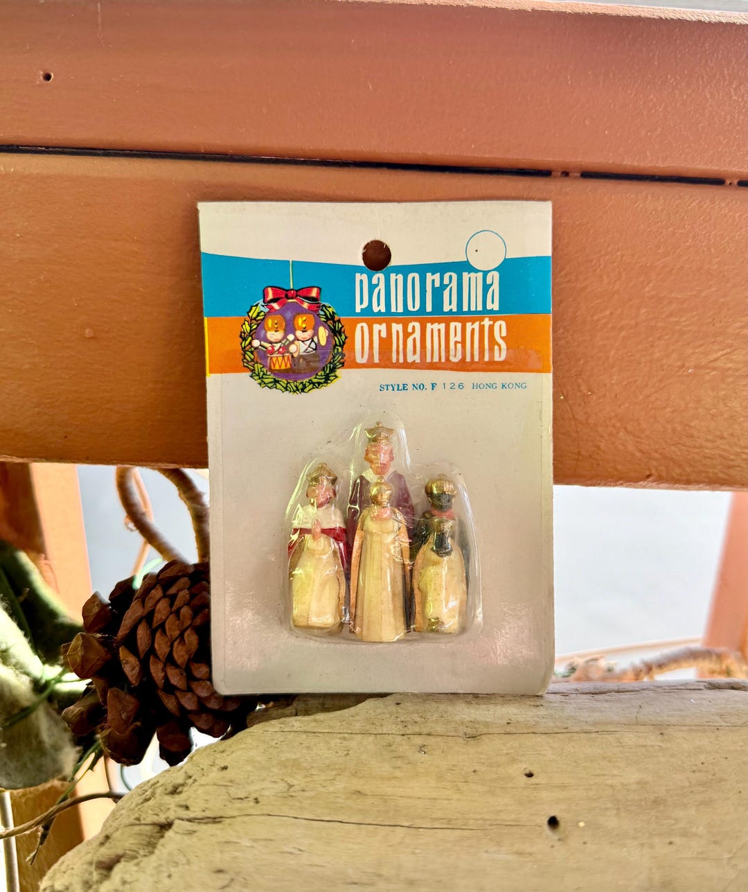 Vintage 3 Kings Wiseman Nativity Panorama Ornament 1960 1970 Plastic ...