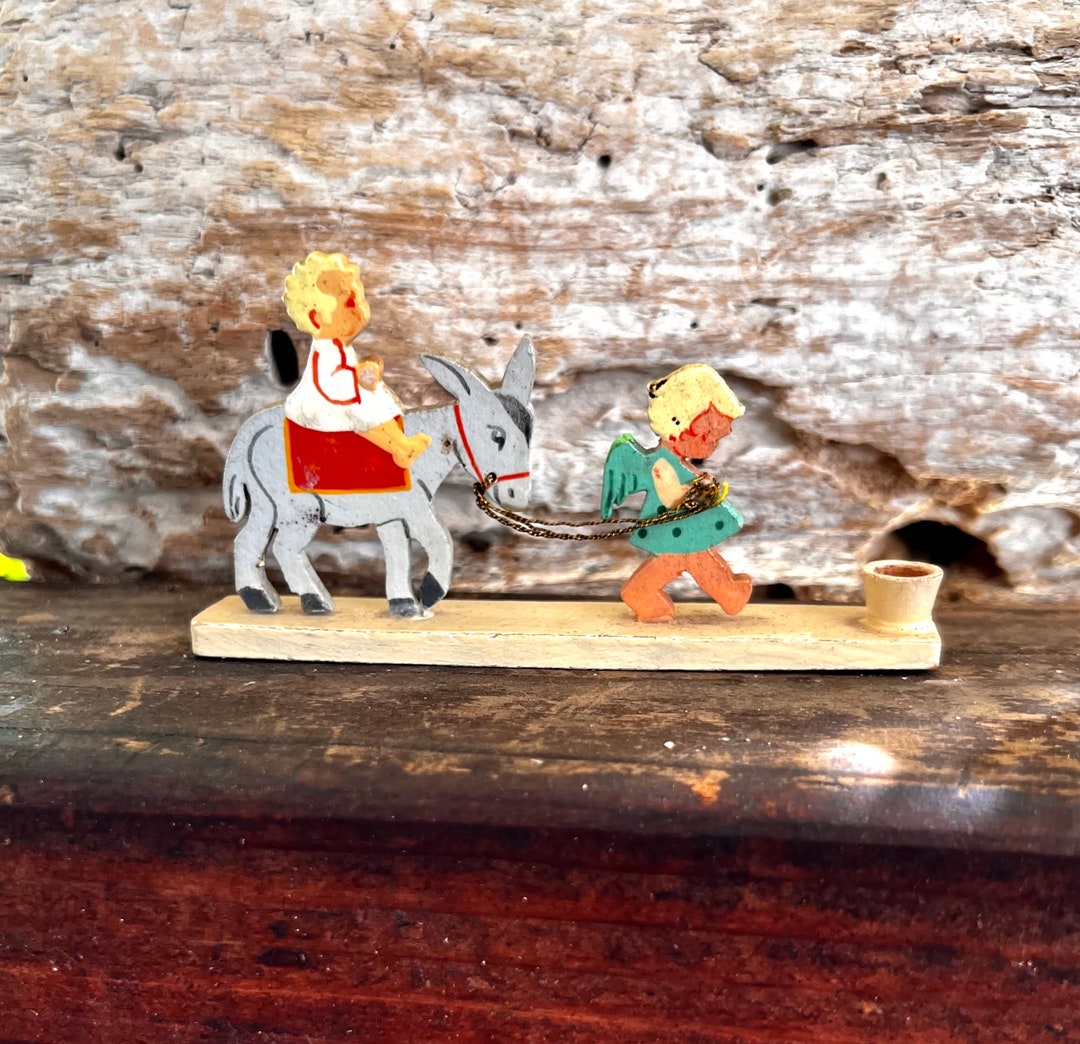 Vintage MCM 1940 1950 Angel Christmas Candleholder US Zone Germany ...