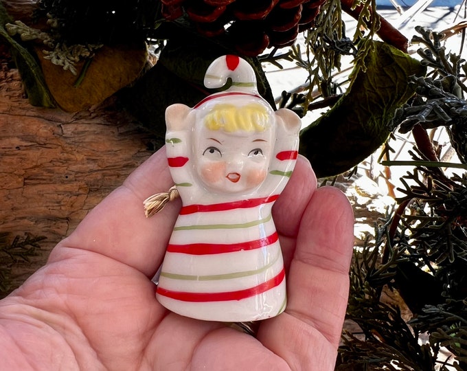 MCM Vintage Candy Cane Christmas Bell MCM Ceramic Candy Cane - Etsy