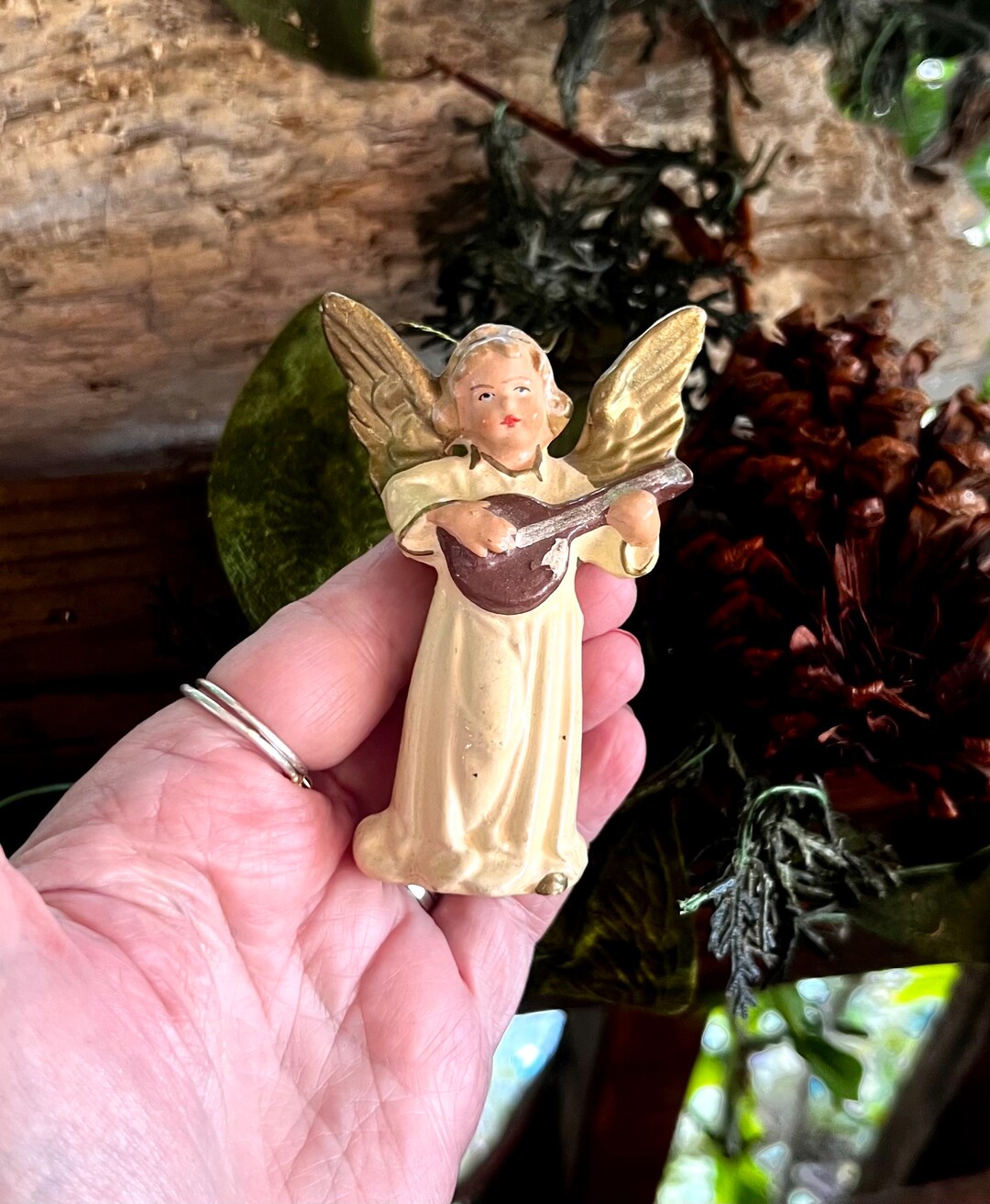 Vintage US Zone Angel Ornament West German Angel MCM 1940 1950 ...