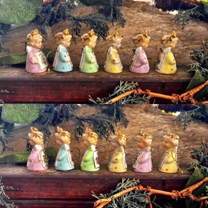 Vintage Christmas Angel Bell Ornament MCM 1940 1950 ARDALT seasons ...