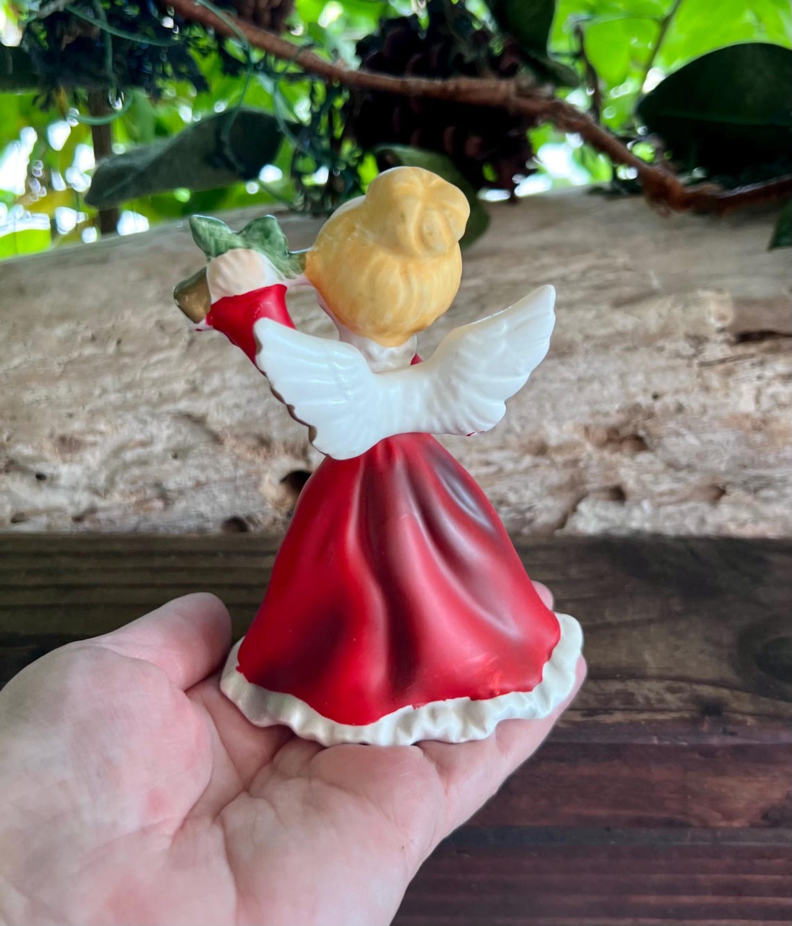 Vintage NAPCO Angel Christmas Figurine 1950 MCM Retro Kitsch Ceramic ...