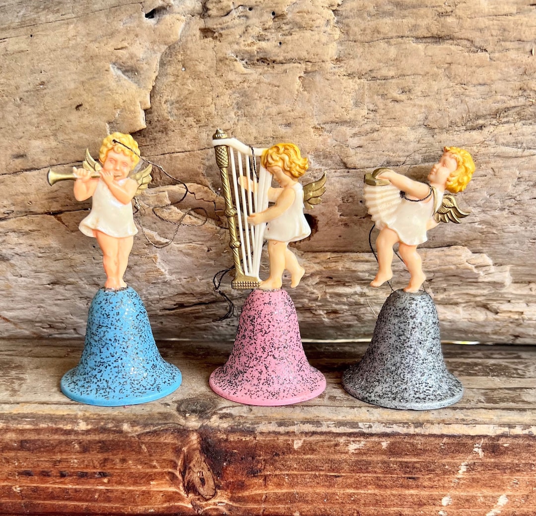 Vintage West German Angel Bell Western Germany Christmas Ornament ...