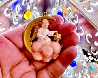 Vintage Angel Shooting Star Christmas Ornament 1940 1950 West Germany ...