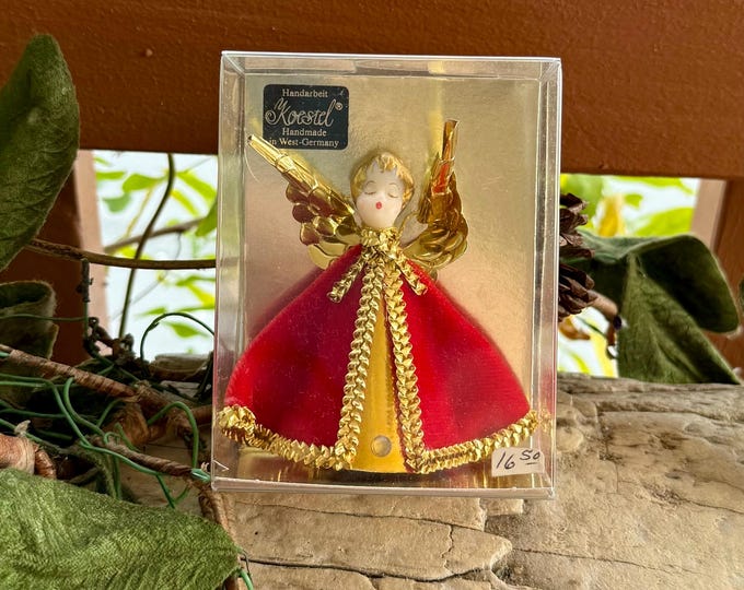 Vintage Koestel Wax Angel Christmas Ornament 1960 1970 Western Germany ...