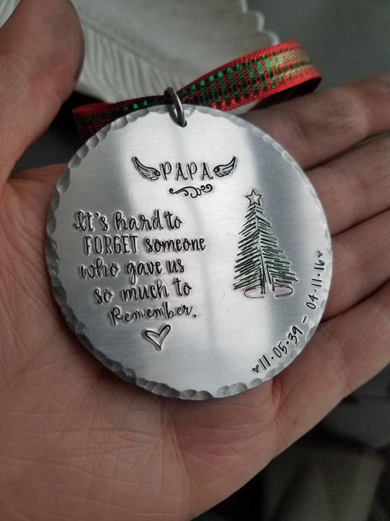 Personalized Memorial Christmas Ornament Custom Name in - Etsy