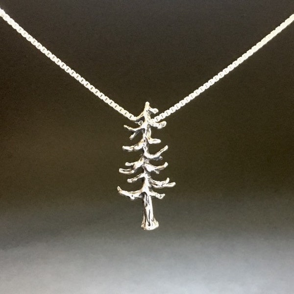 Pine Tree Pendant - Etsy