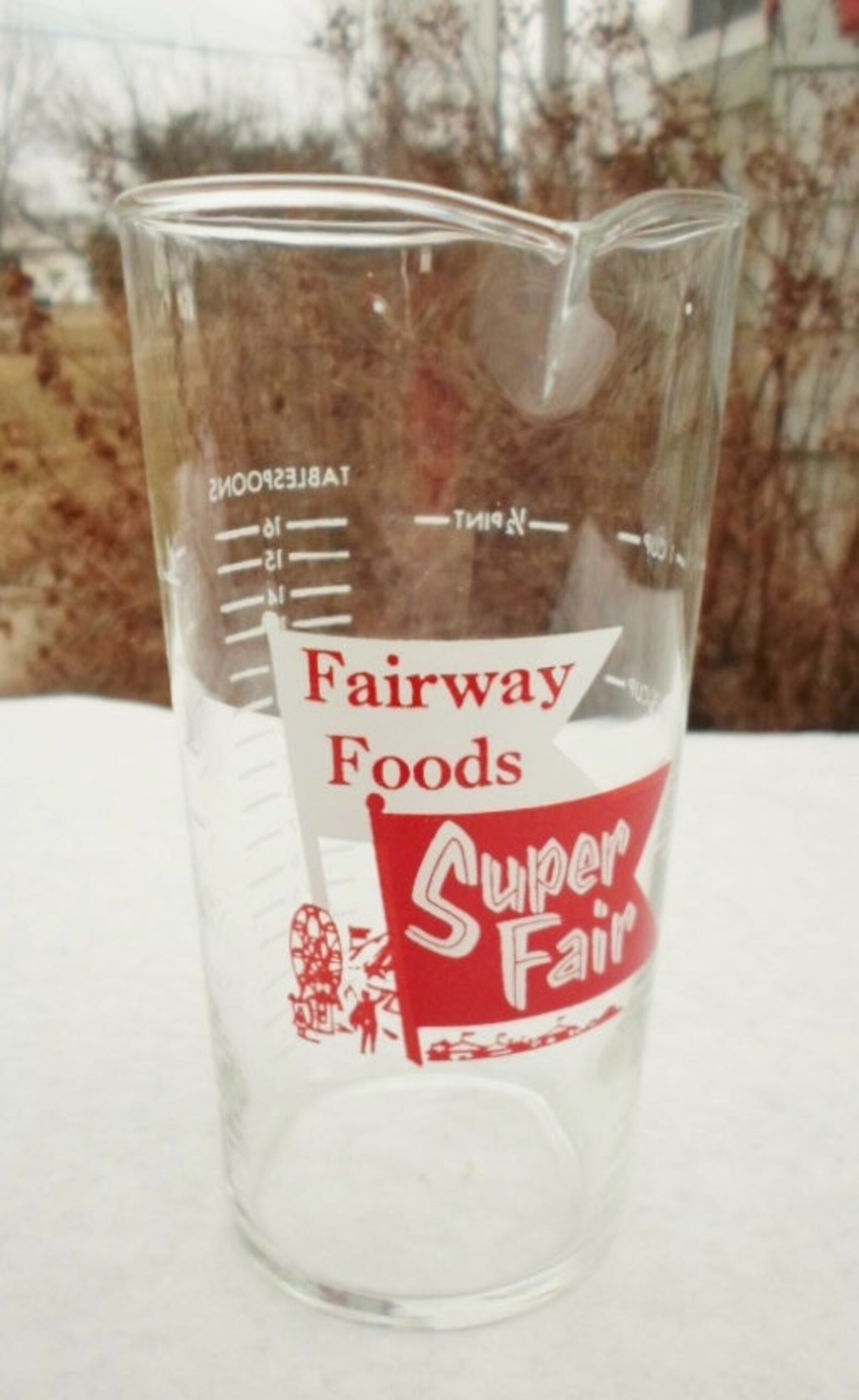 Vintage Fairway Foods Super Fair Measuring Glass Advertising - Etsy