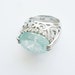 PJM China Oval Pacific Green Stone Ring Size 7 10 Clear - Etsy