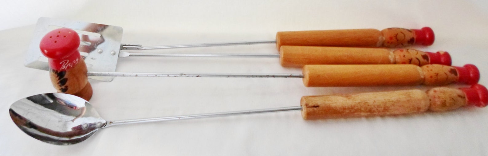 Rare Vintage Barbeque or Grilling Wooden Handle Chef Tools - Etsy