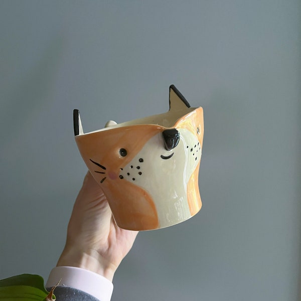 Ceramic Fox Pitcher - Etsy