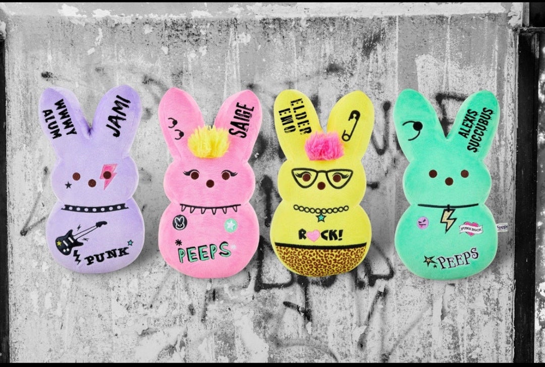Punk Emo Peeps Plush 15 Personalized Easter Gift - Etsy
