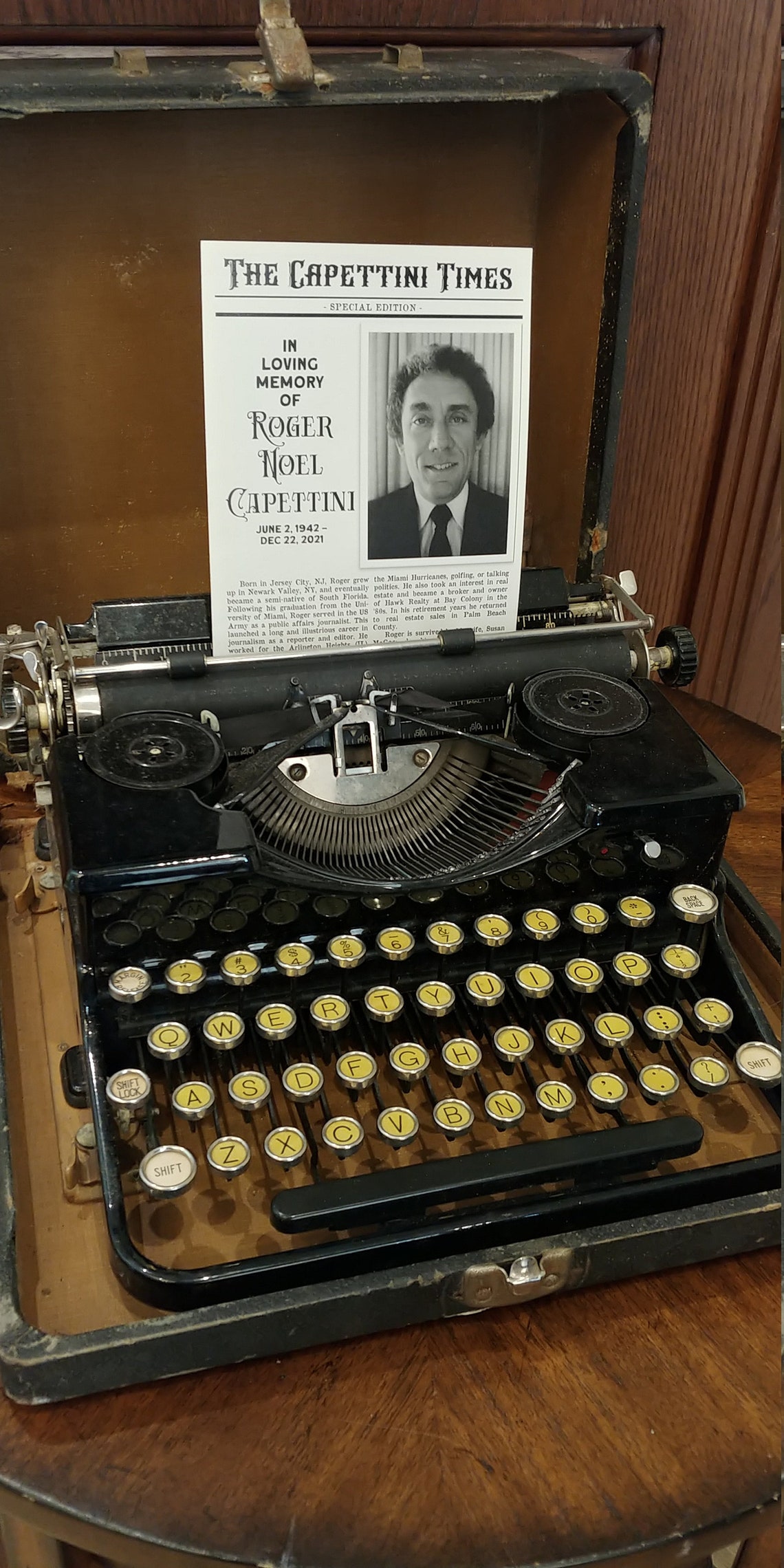 Memorial Mini Newspaper Program Custom Funeral - Etsy