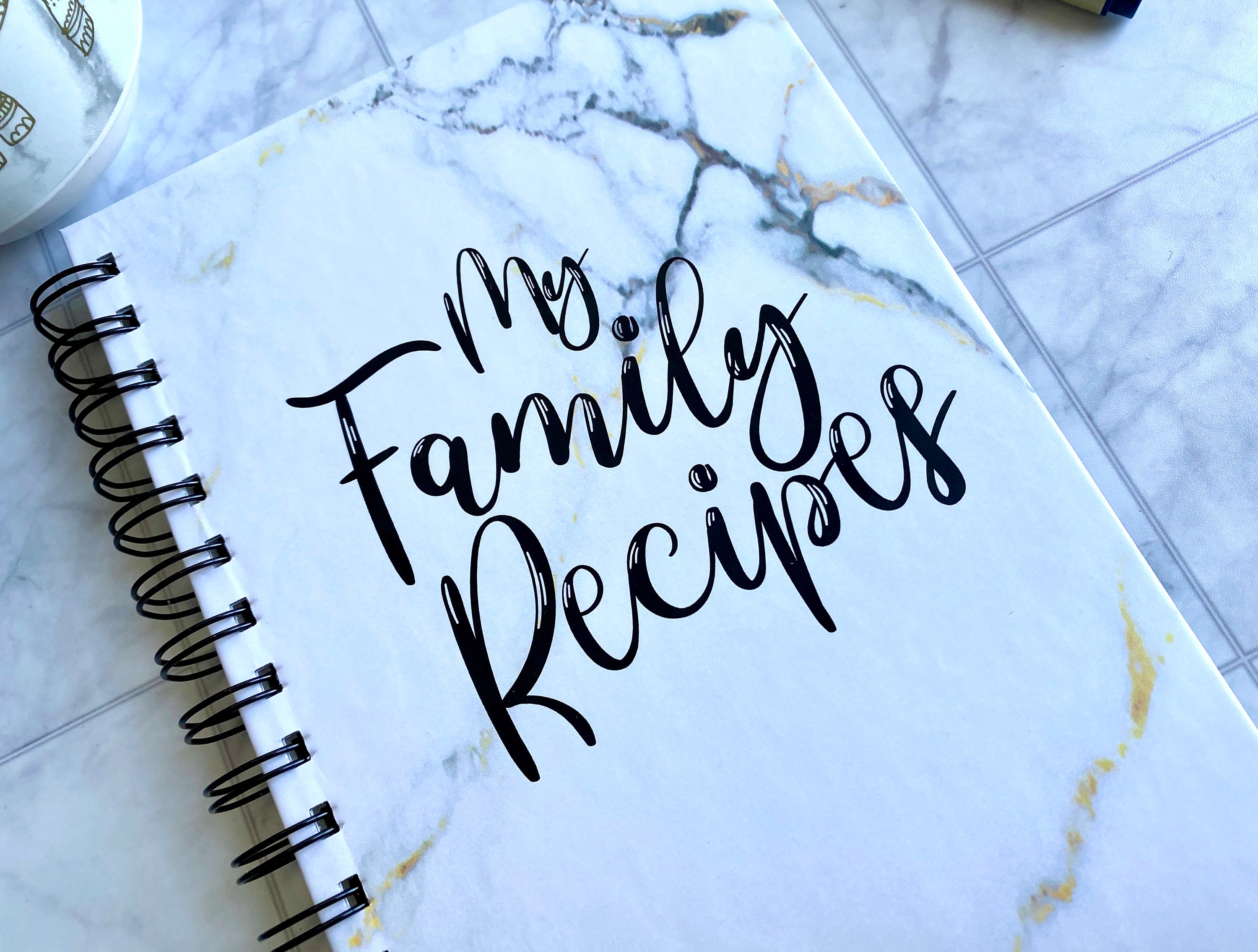 My Family Recipes Personalized Hardcover Recipe Journal | Etsy