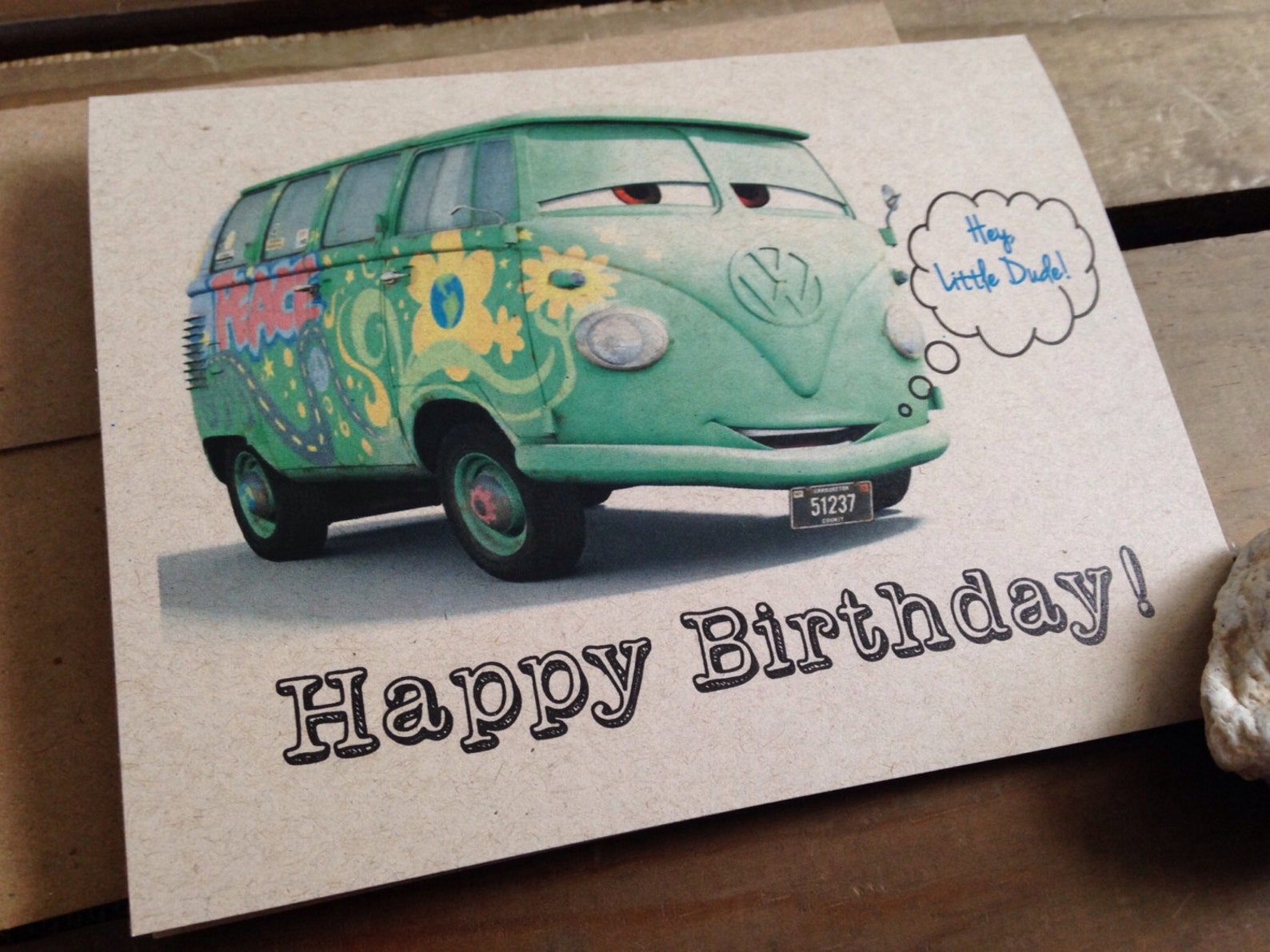 Happy Birthday Cars inspired VW Bus Little Dude Boys | Etsy