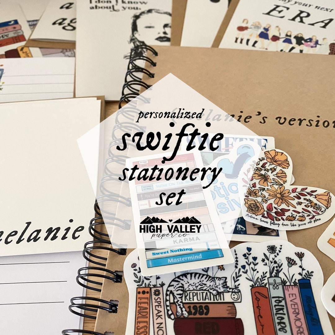 Personalized Swiftie Stationery Set Taylor Swift Inspired Notecards ...