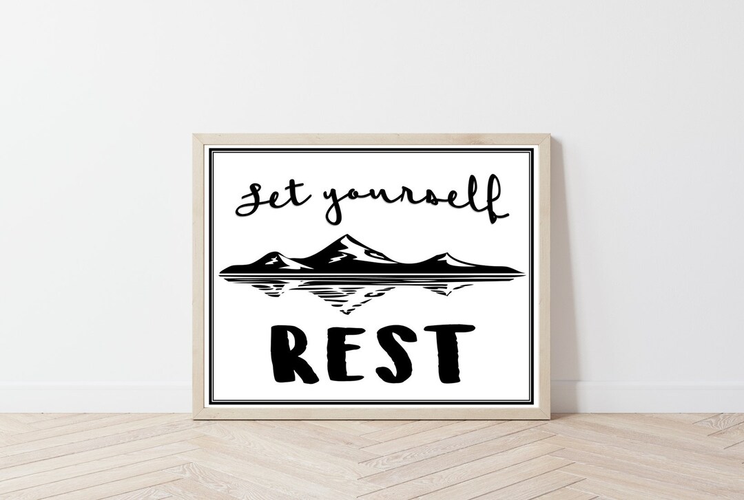 Let Yourself REST - Affirmation - Quote - Affirmation - Mountains ...