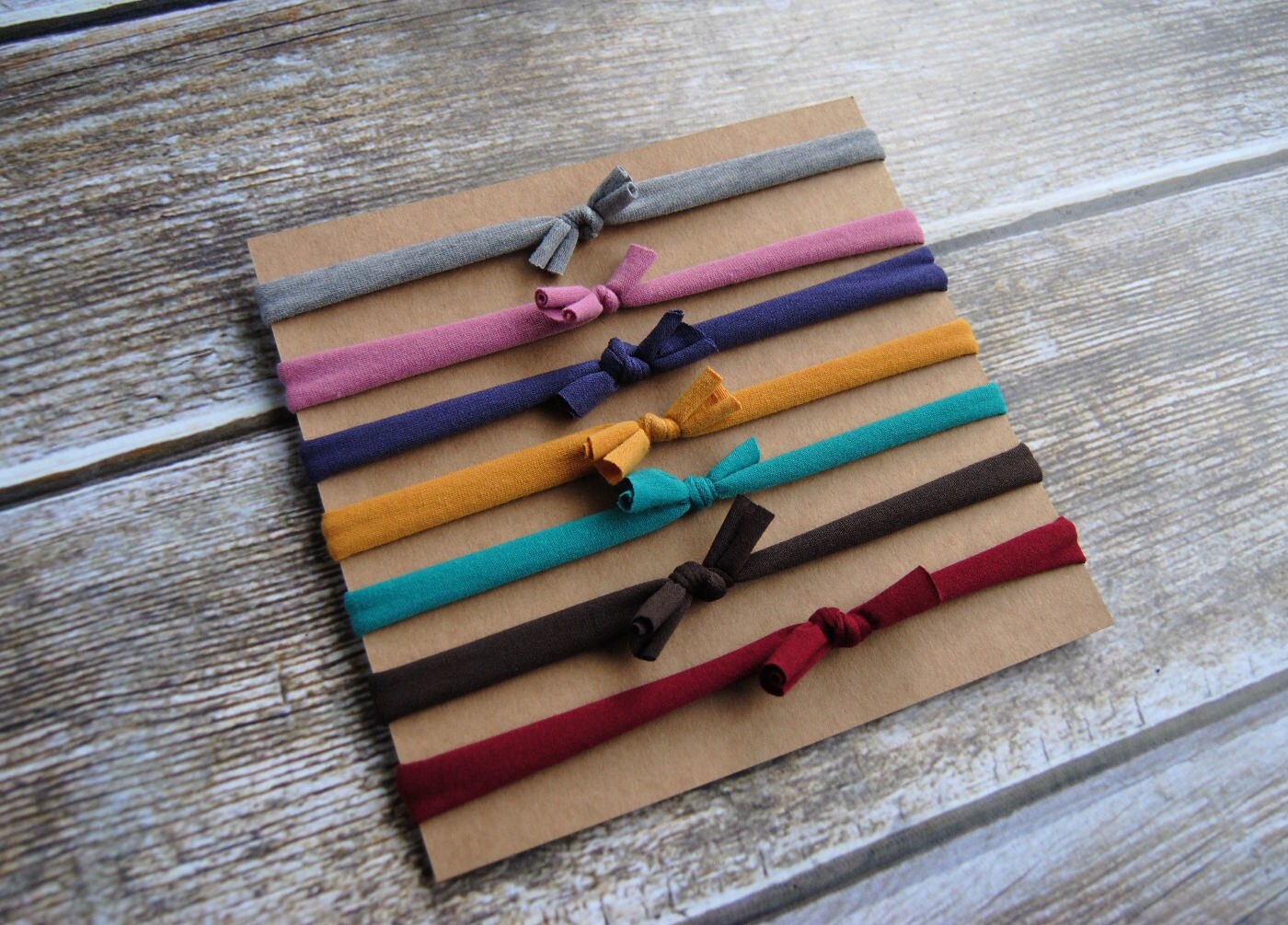 Simple Headband Set of 7 Solid Skinny Headband Baby - Etsy