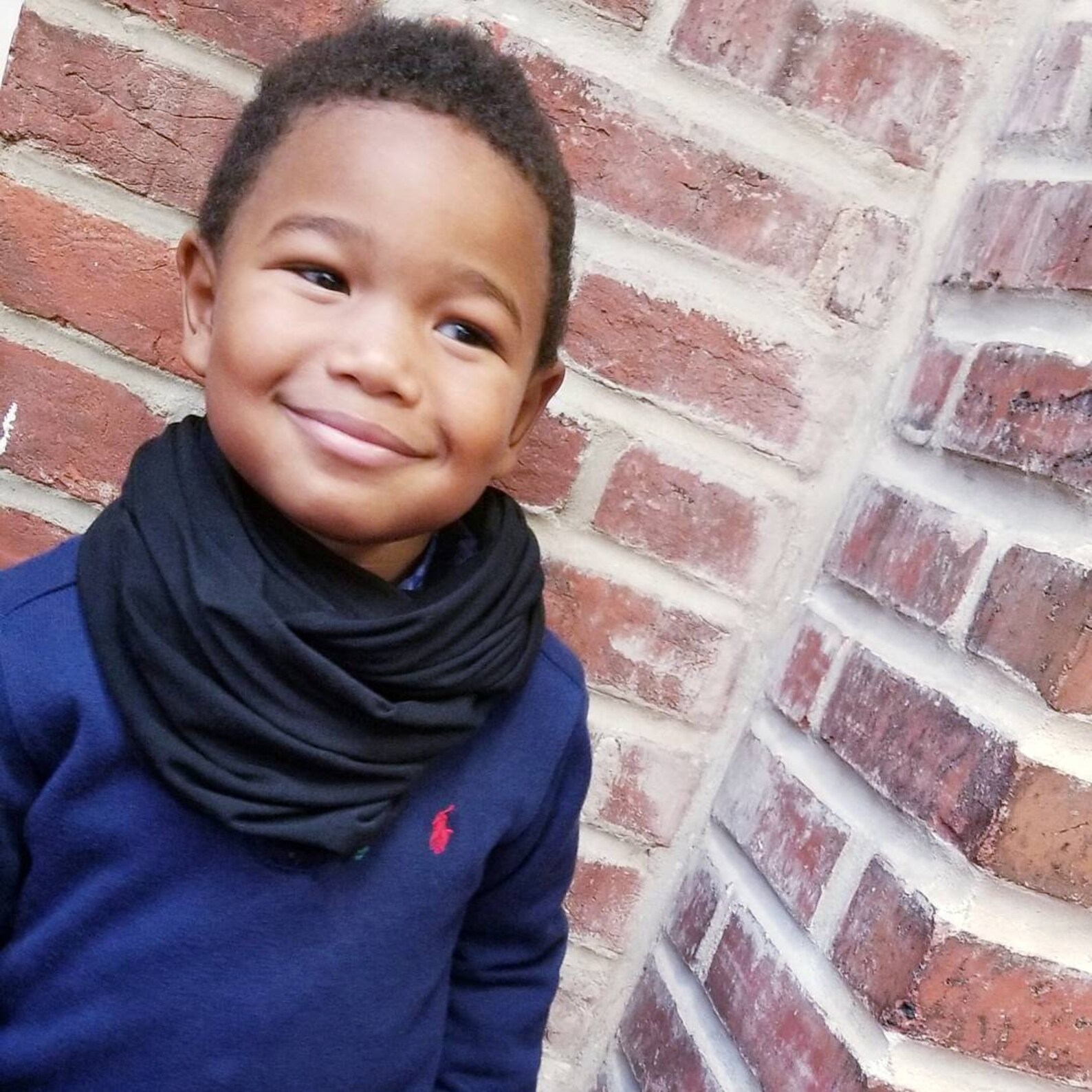 TODDLER Infinity Scarf Black Baby Infinity Scarf 1-8 Years - Etsy