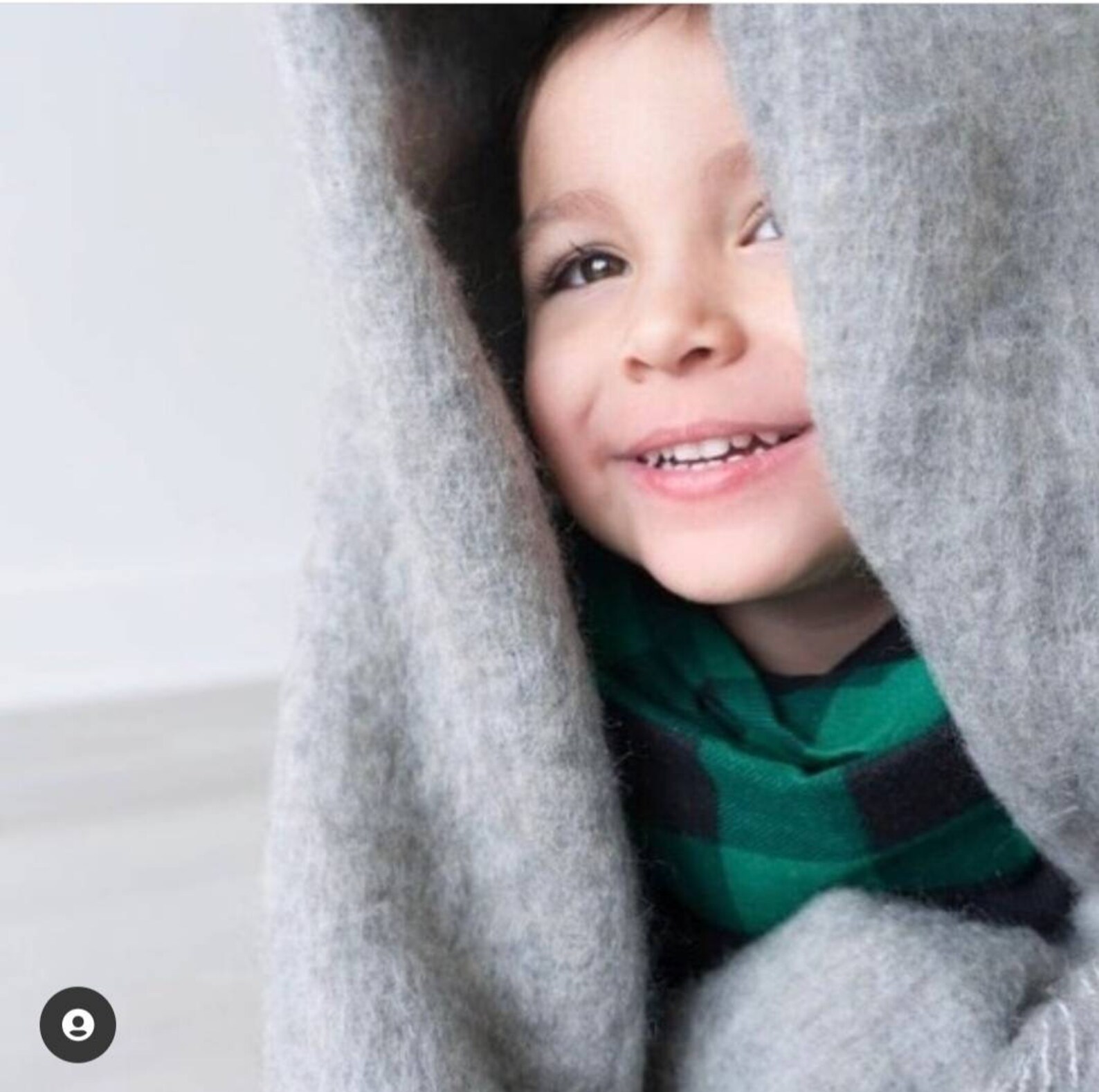 Toddler Infinity Scarf, Plaid Flannel Scarf, Black and Green Buffalo ...