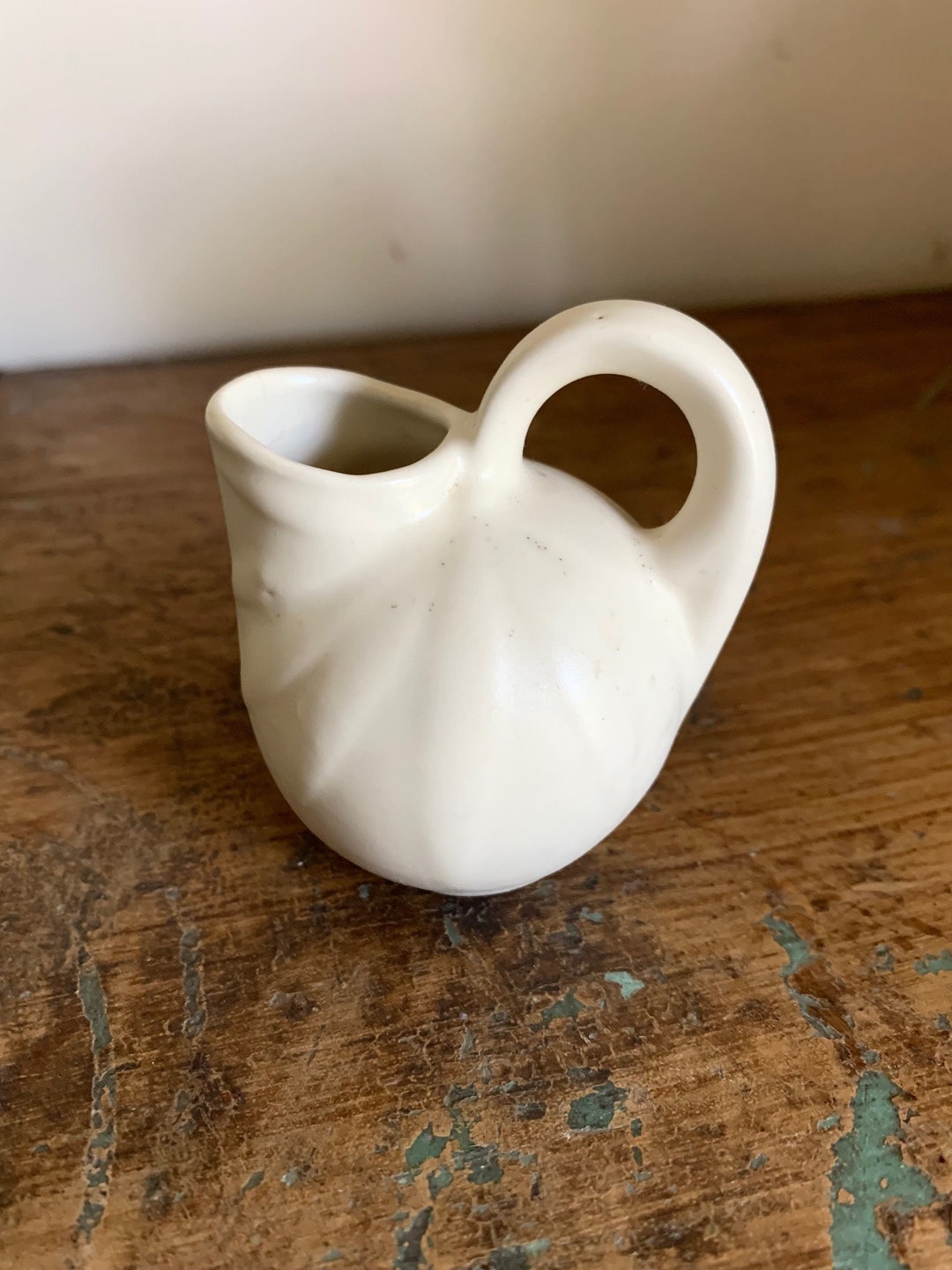 Vintage Shawnee Miniature Pottery Pitcher in Cream - Etsy