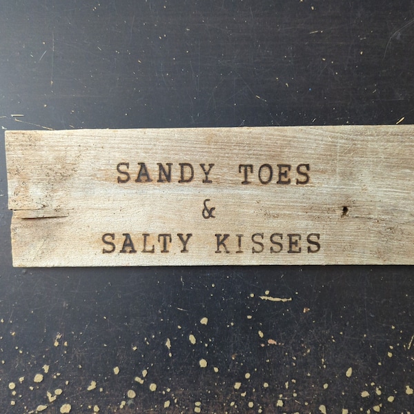 Sandy Toes and Salty Kisses - Etsy
