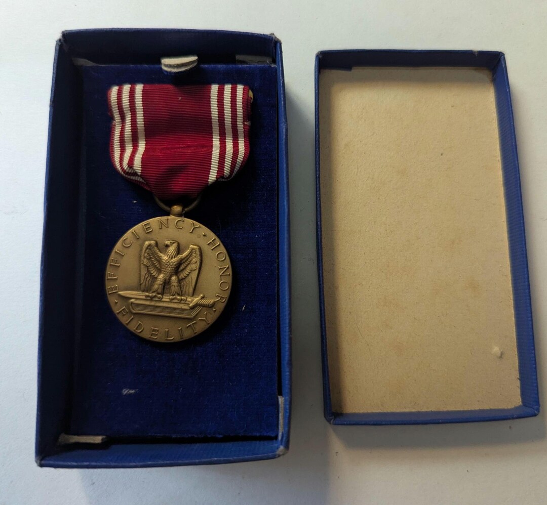 Vintage Military Good Conduct Medal With Bar Wraps in Original Box - Etsy